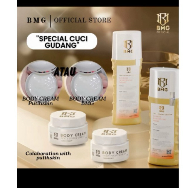 Jual Lotion BMG double night double bodycream | Shopee Indonesia
