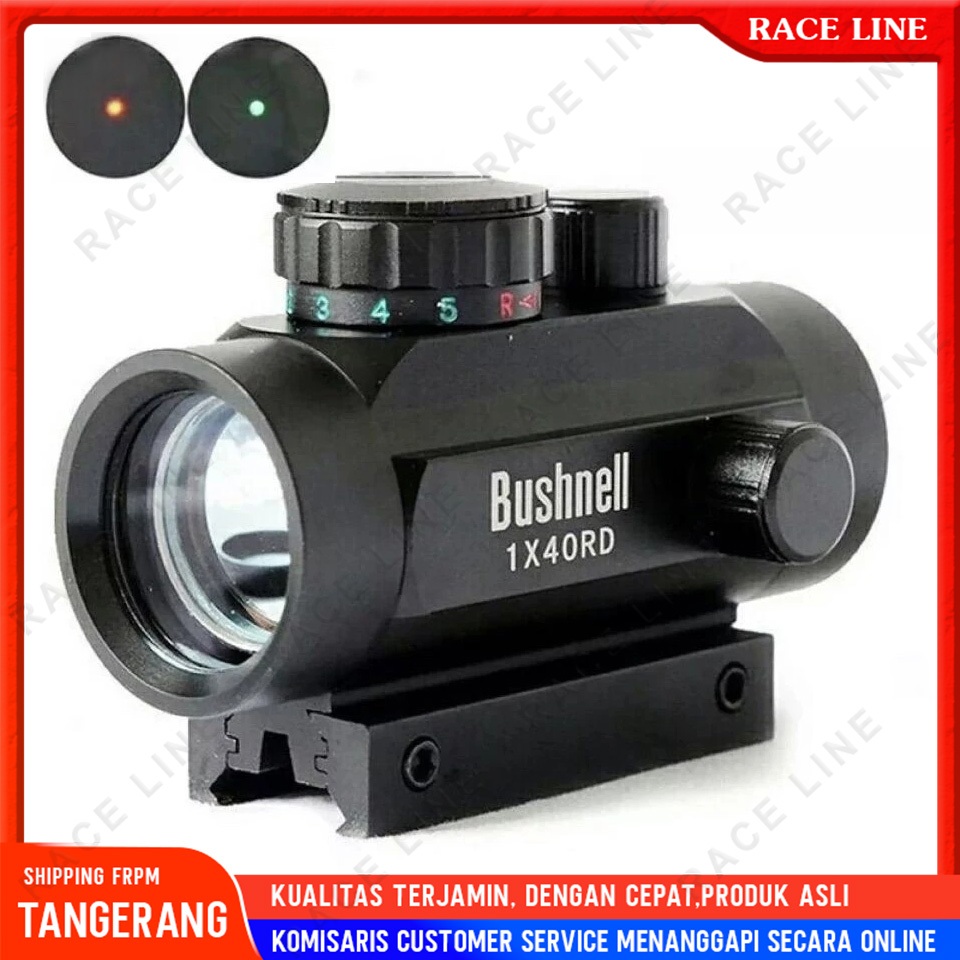 Jual Red Dot 1x40 RD / Red Dot Bushnell Laser / Red Dot Scope 1x40 ...