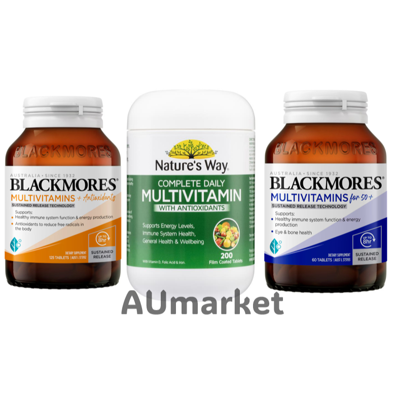 Jual Nature's Way Complete Daily Multi vitamin 200 Tablets or Blackmores Multivitamin For 50 ...