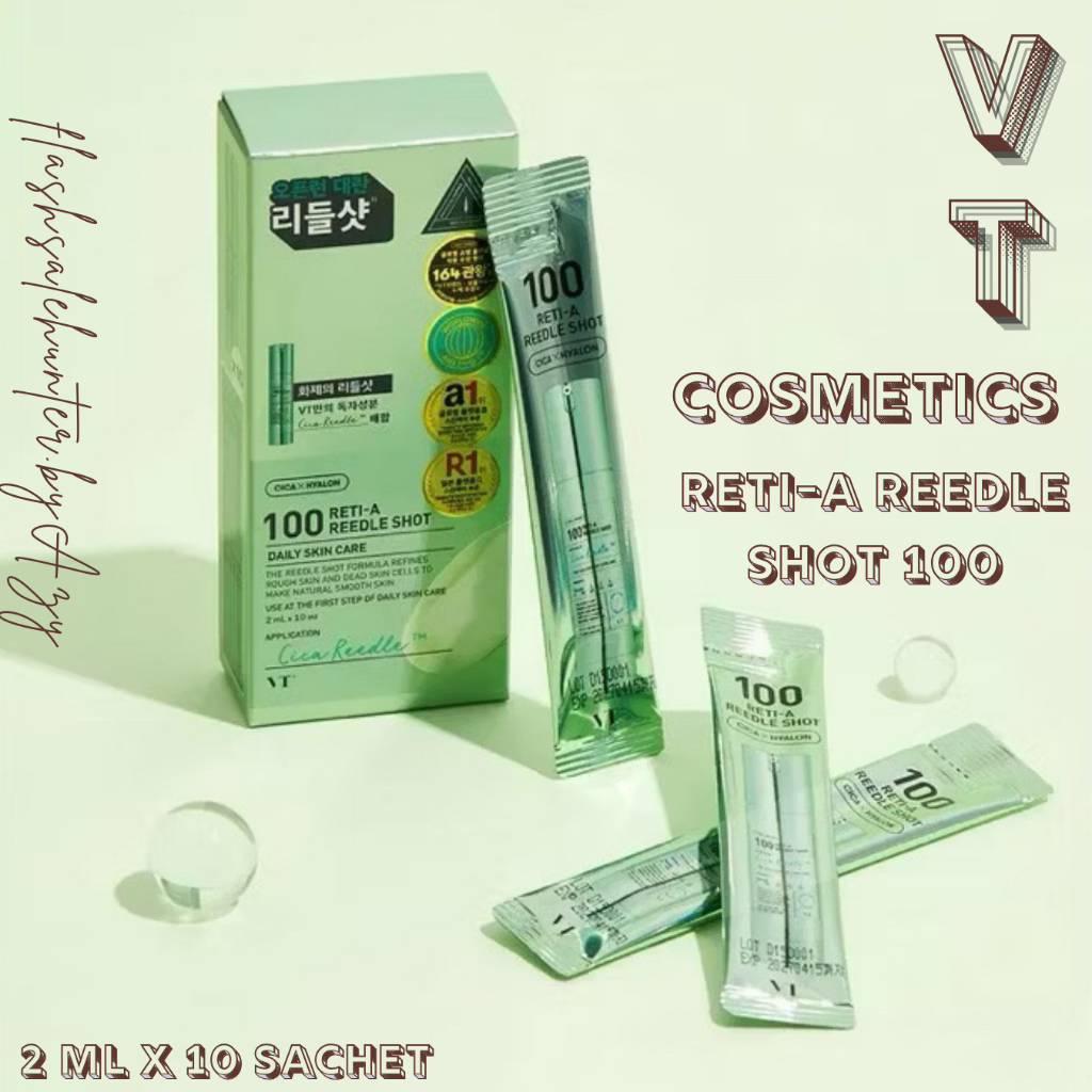 Jual VT Cosmetics Reti-A Reedle Shot 100 Serum 2 ml x 10 EA sachet ...