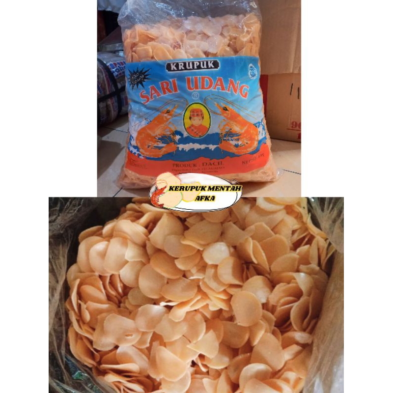 Jual [1 kg] Kerupuk Sari Udang/ krupuk seblak Mentah kiloan | Shopee ...