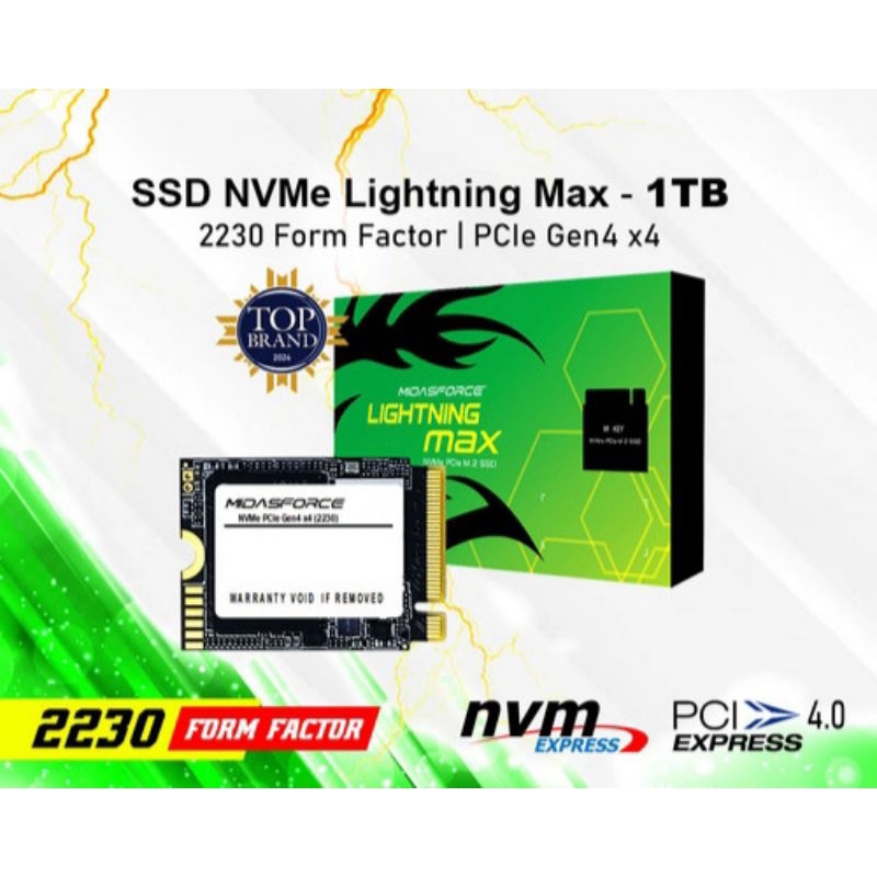 Jual midasforce lightning max ssd m.2 nvme m2 nvme 2230 1tb gen 4x4 ...