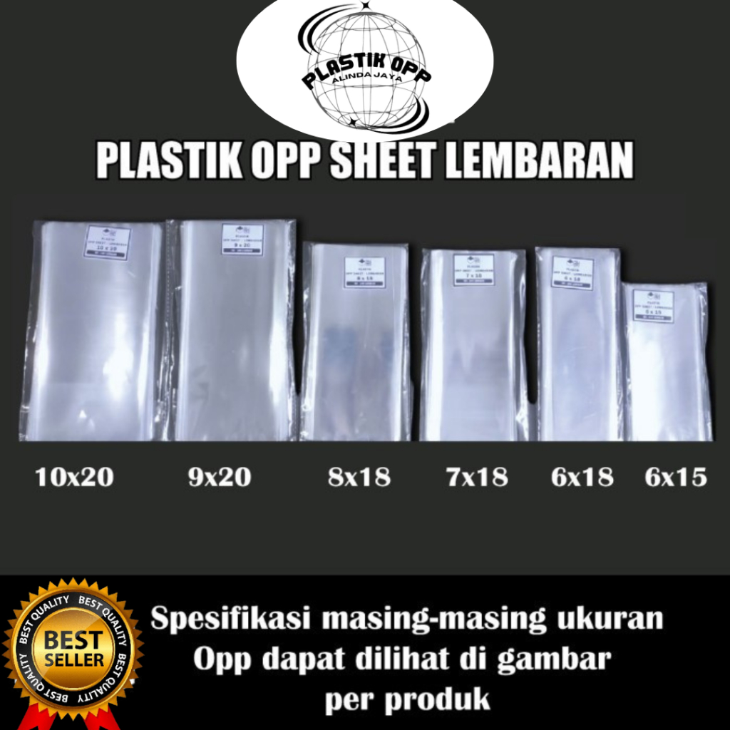 Jual Plastik OPP TANPA LEM One Sheet Lembaran 7x18 / Bungkus Risoles ...