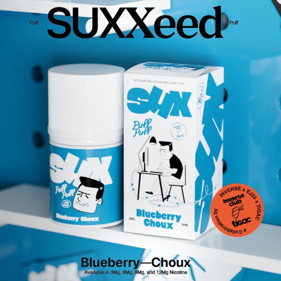 Jual Sux Blueberry Choux 60ML by Inverse x EJ33 x Tigac - Liquid Sux ...