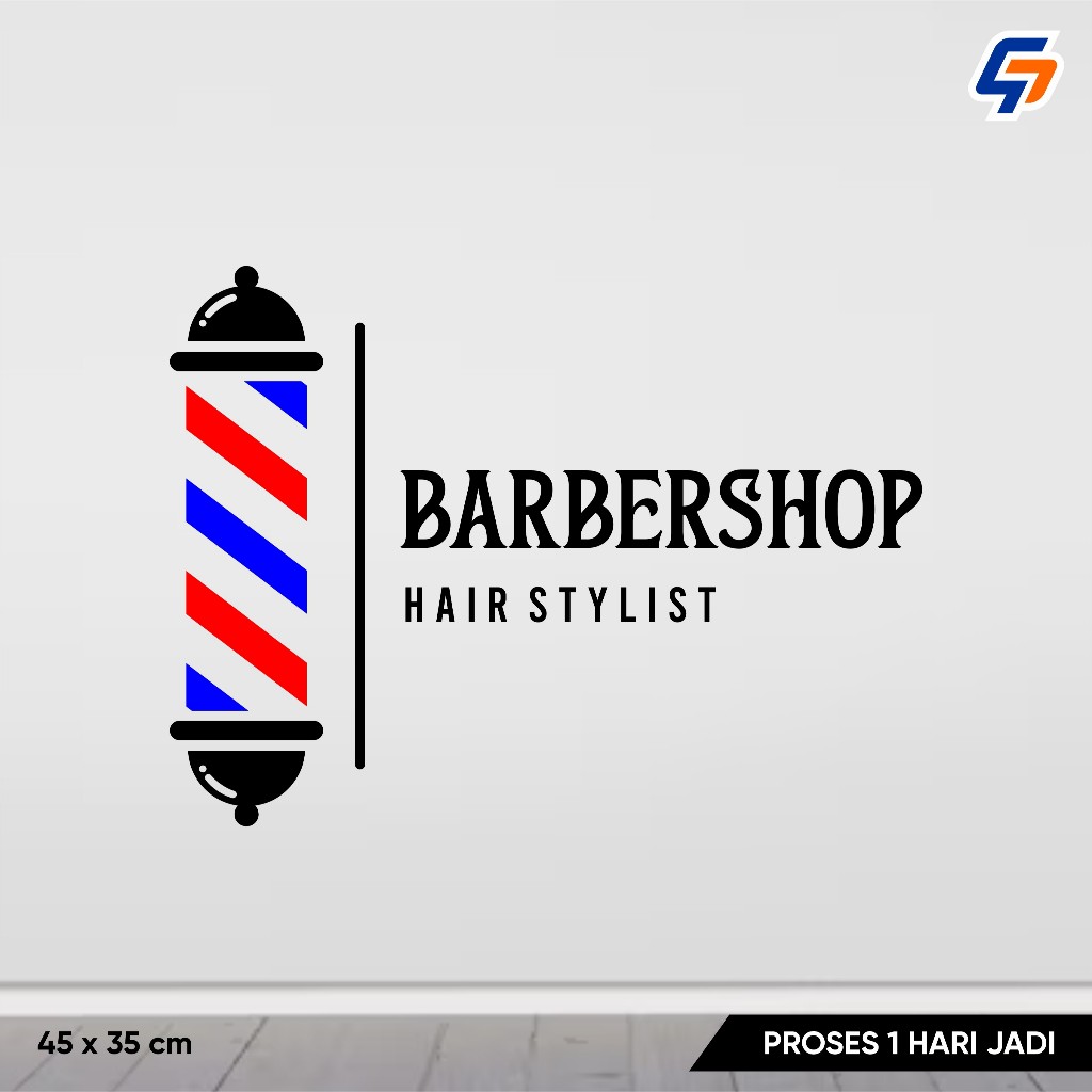 Jual STIKER DINDING CUTTING STIKER BARBERSHOP STIKER POTONG RAMBUT ...