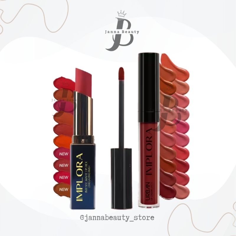 Jual [JB Store] IMPLORA Urban Lip Cream Matte dan Lip Intens Matte ...