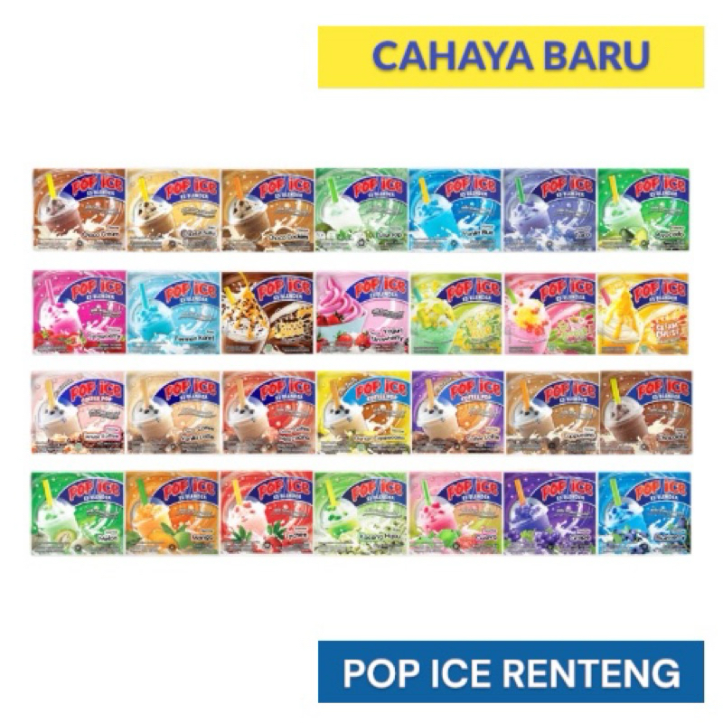 Jual pop ice rentengan isi 10 pcs | Shopee Indonesia