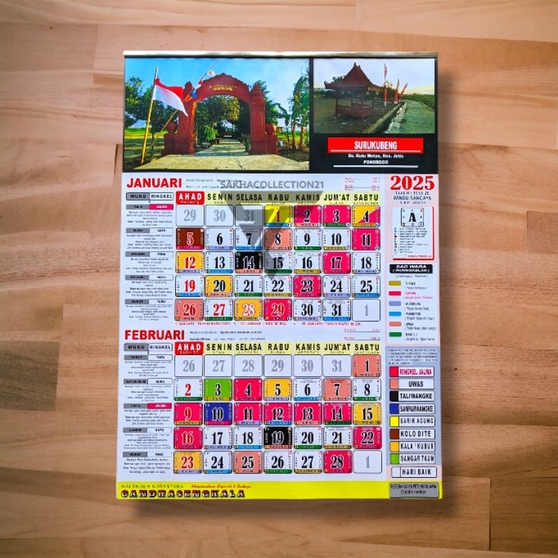 Jual KALENDER JAWA 2025 LENGKAP-KEJAWEN-WUKU CANDRASENGKALA | Shopee ...
