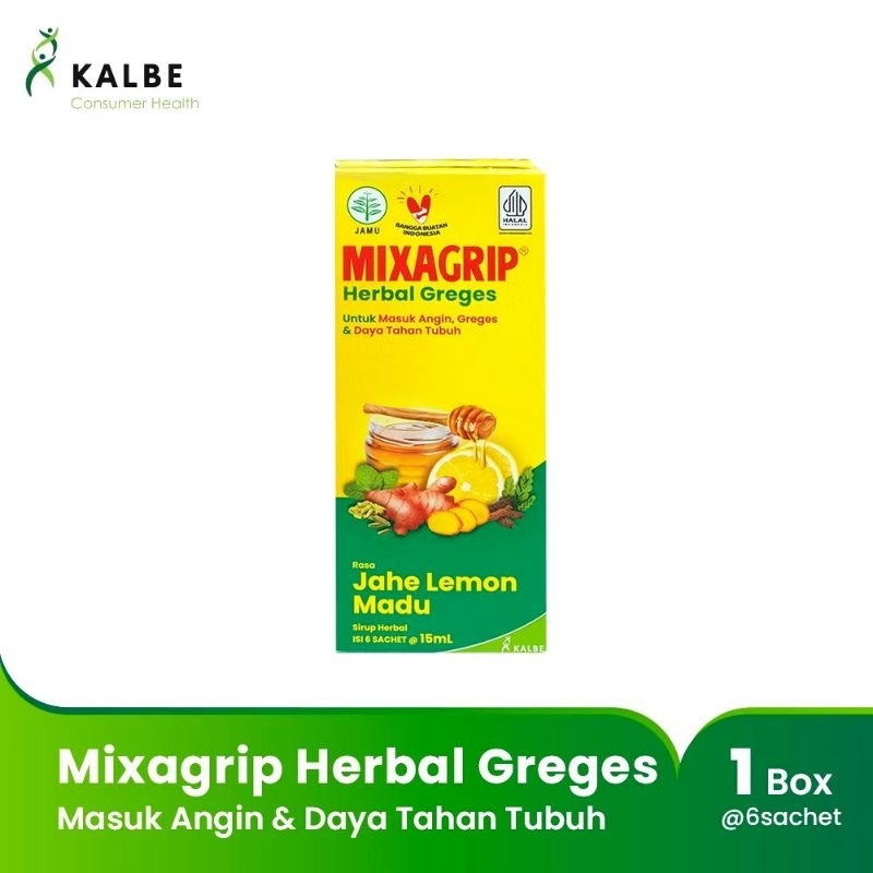 Jual Mixagrip Herbal Greges Jameleon Madu Rasa Angin & Daya Tahan Tubuh ...
