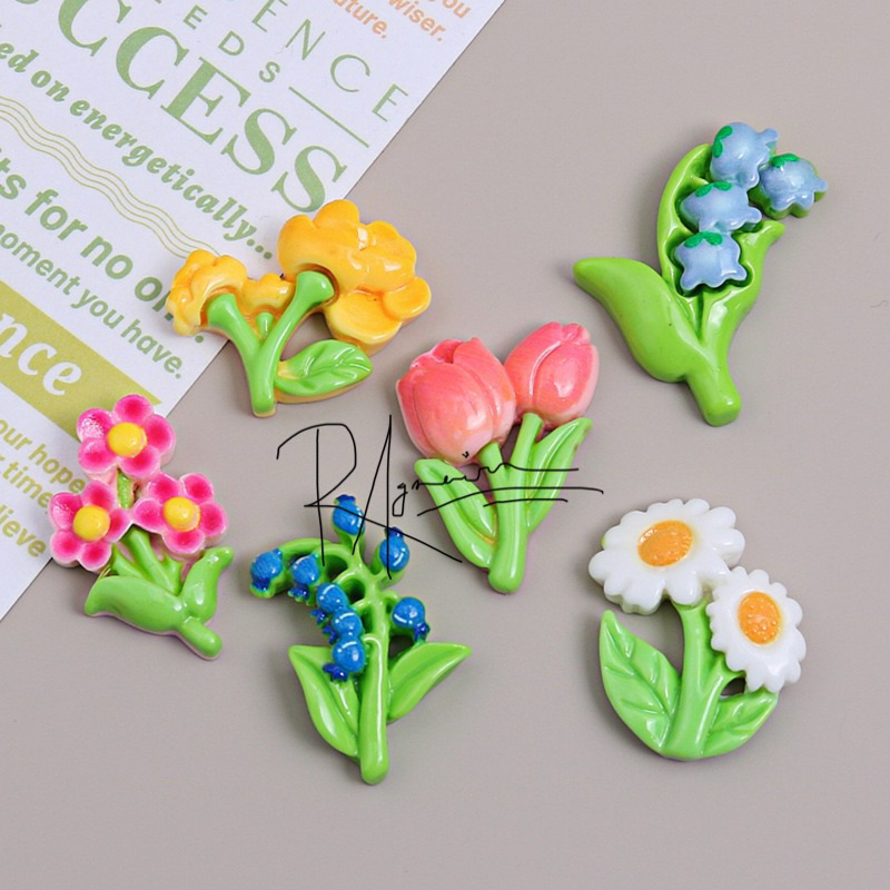 Jual Clay Resin Bunga TANPA LUBANG (10pcs) | Shopee Indonesia