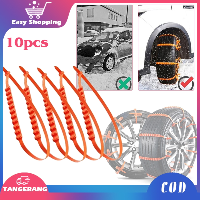 Jual 10pcs Rantai Ban Mobil Anti Slip 92cm Rantai Ban Mobil Anti Selip ...