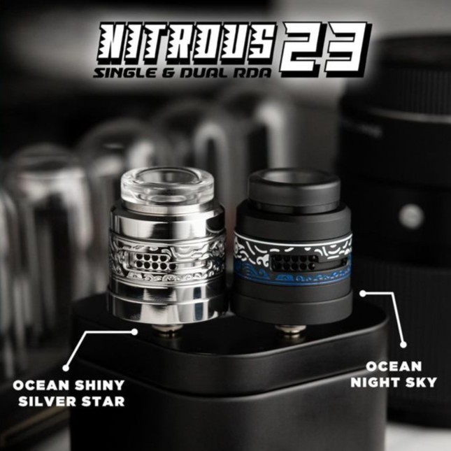 Jual Nitrous 23 Single & Dual RDA 23MM by Koko Sarang x Damn Vape ...
