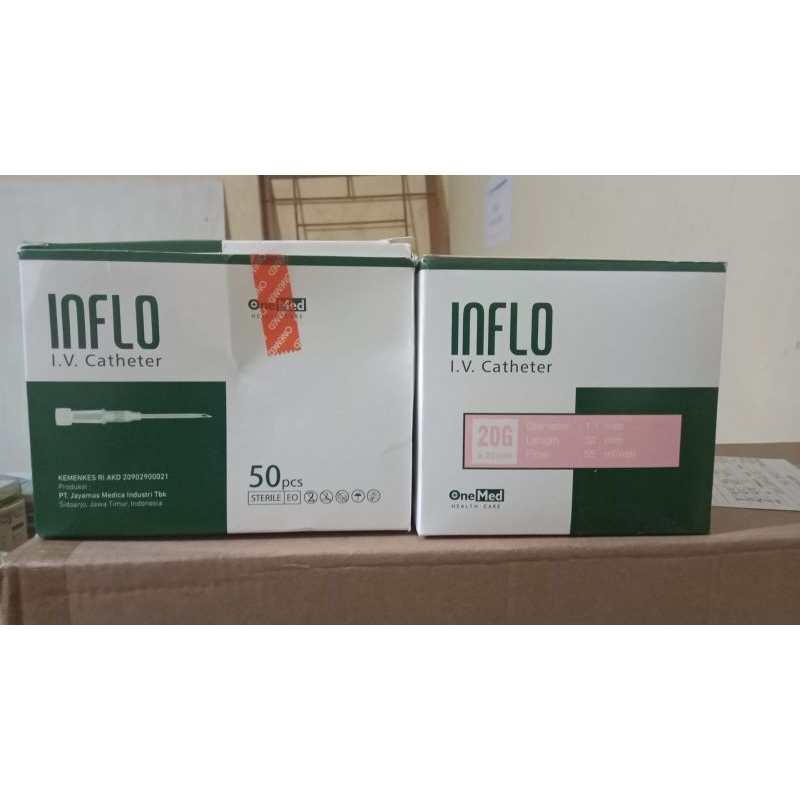 Jual I.V Catheter INFLO ONEMED//IV CATH inflo no18,20,22,24// Abbocath ...
