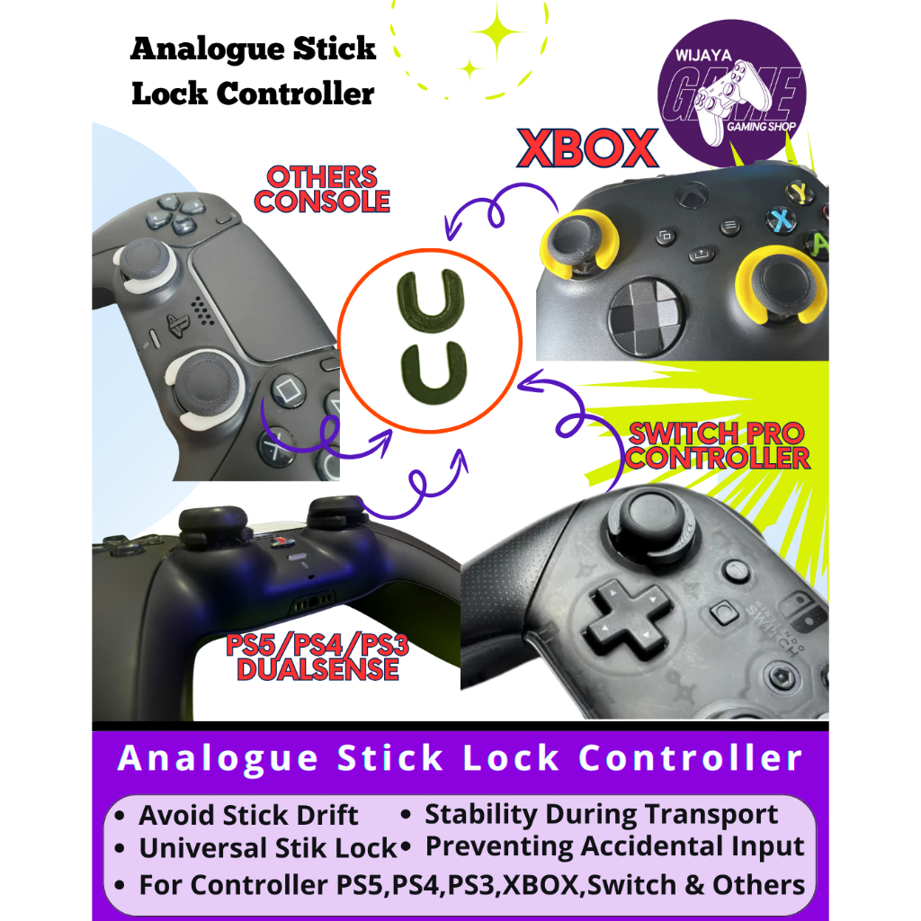 Jual Analog Stick Lock Pengunci Analog Controller Dualsense PS5/PS4/PS3 ...