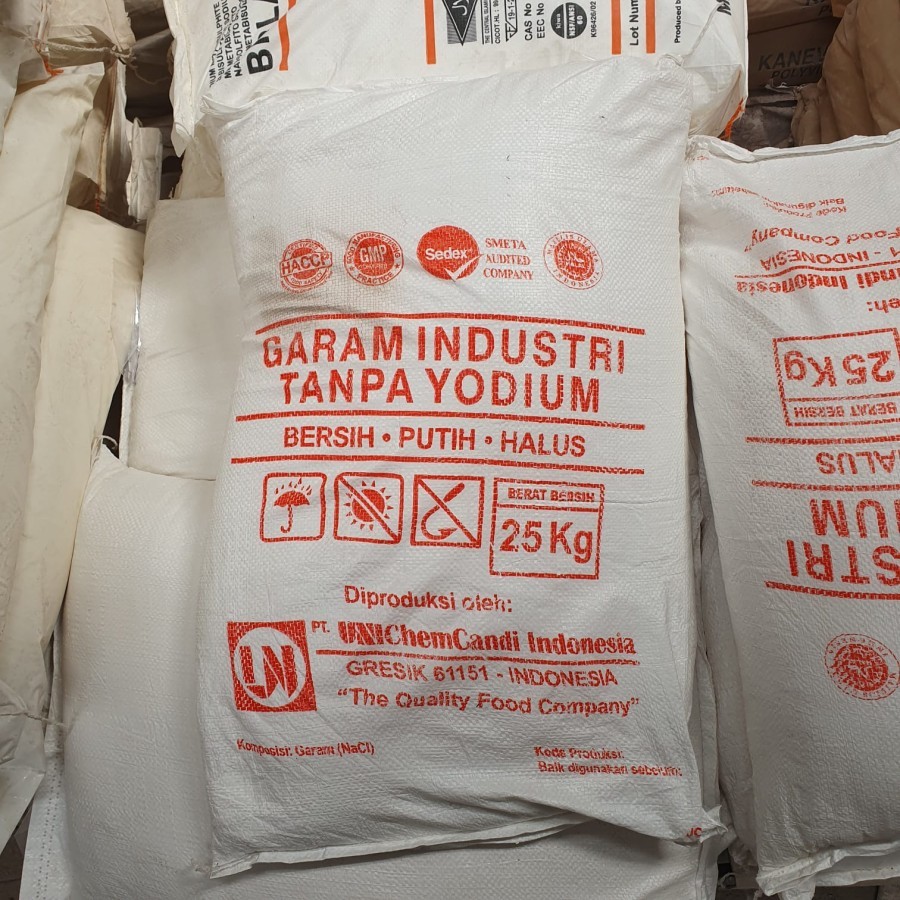 Jual Garam Halus Industri Non Yodium Ex Unichem 25 Kilogram NaCl | Shopee Indonesia