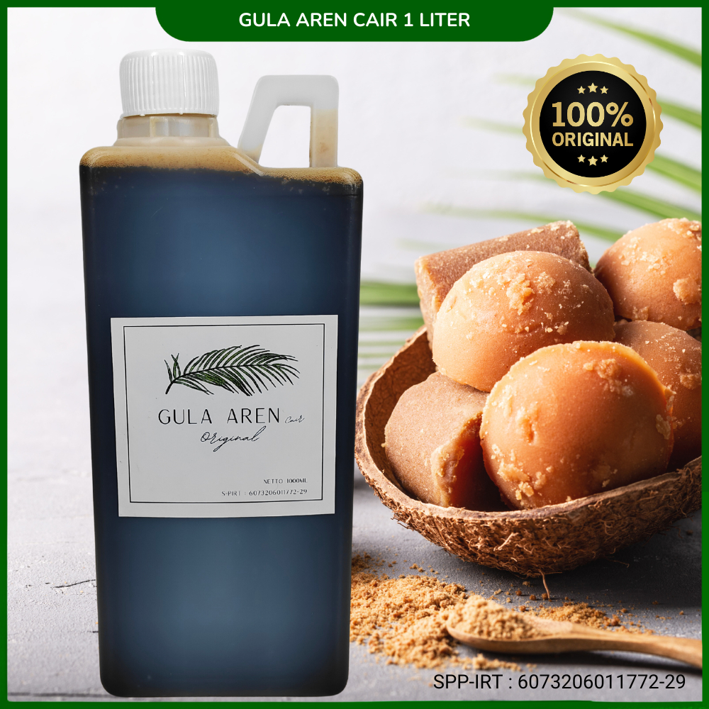 Jual Gula Aren Cair Murni 1 Liter Premium Kental Gula Aren Murni Tanpa ...