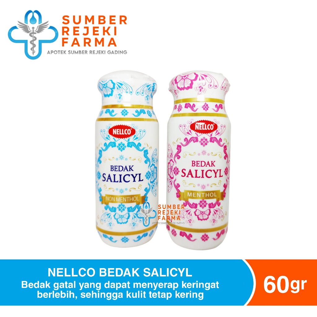 Jual Bedak Salicyl Nellco 60gr | Shopee Indonesia