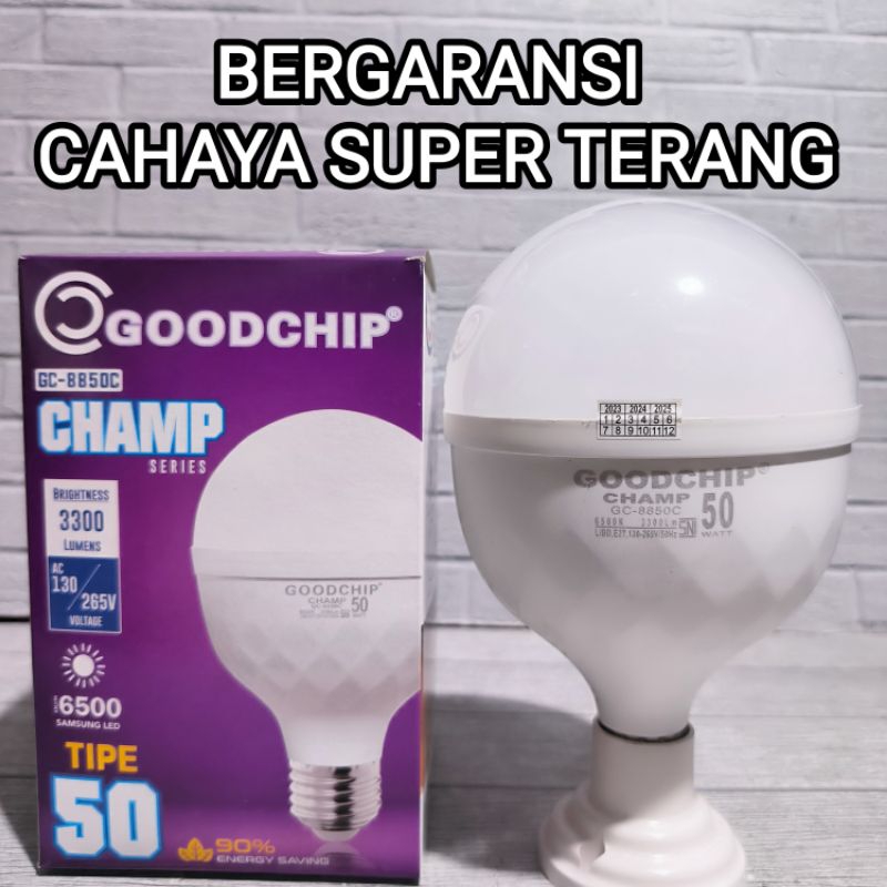 Jual LAMPU BOHLAM LED GOODCHIP CHAMP SERIES 50W TIPE 50 GC-8850C PUTIH 50 WATT SNI BERGARANSI ...