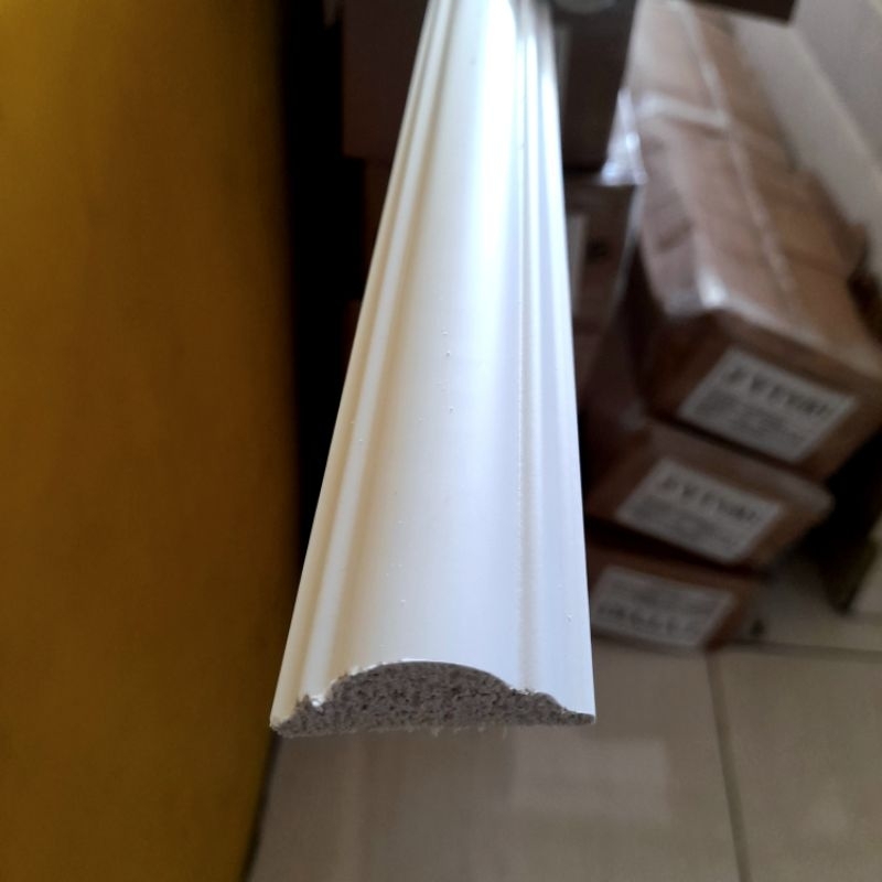 Jual List MOLDING PVC | list pvc Moulding | panjang 3meter tebal 3cm ...