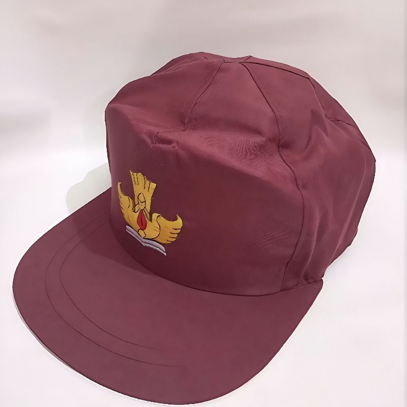 Jual topi sd merah maroon belakang gesper | Shopee Indonesia