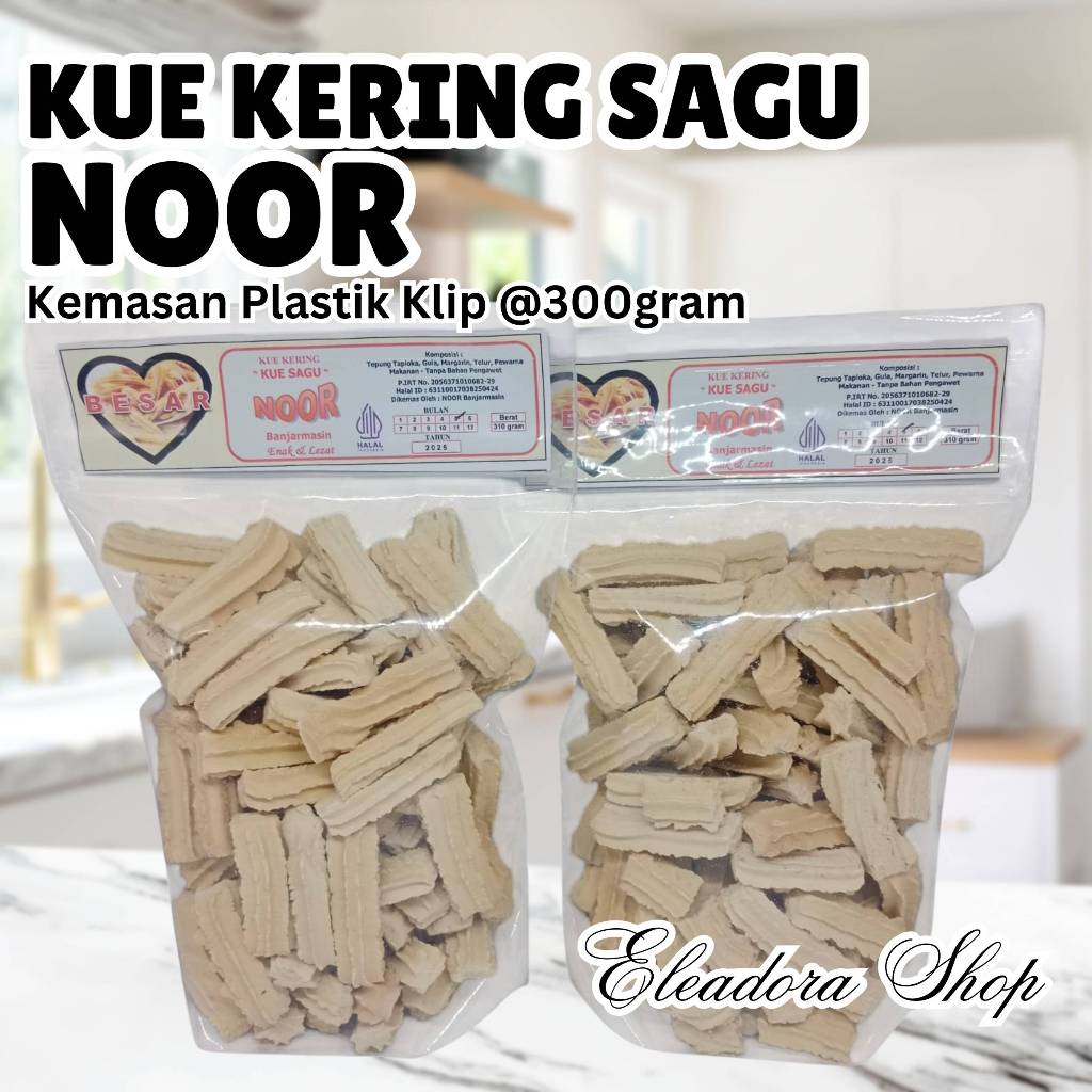 Jual Kue Sagu Kering Merk Noor Khas Banjarmasin - Kemasan Standing ...