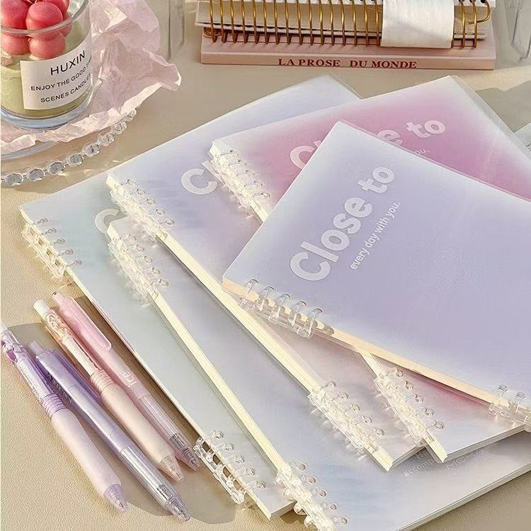 Jual Notebook Binder A5/B5 Korea Style – Buku Catatan Bisa Dibuka 360 ...