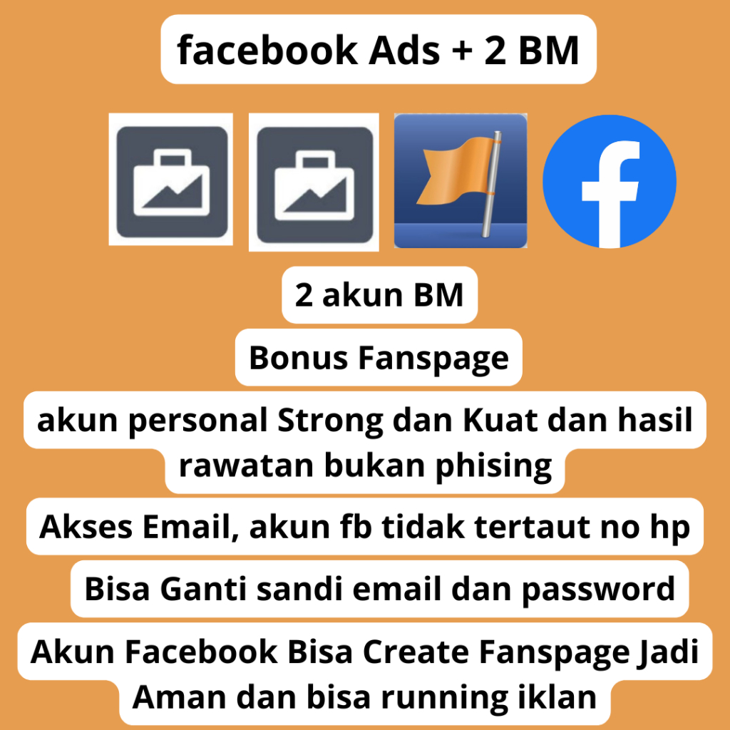 Jual AKUN FB PERSONAL + 2 BM + FANSPAGE | Shopee Indonesia