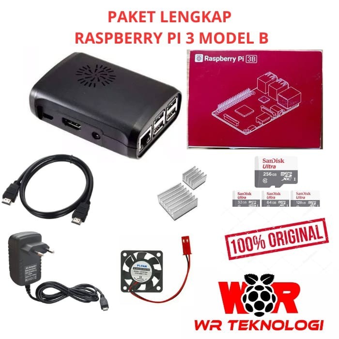 Jual Raspberry Pi 3 Model B Paket Lengkap Siap Pakai Shopee Indonesia 5731