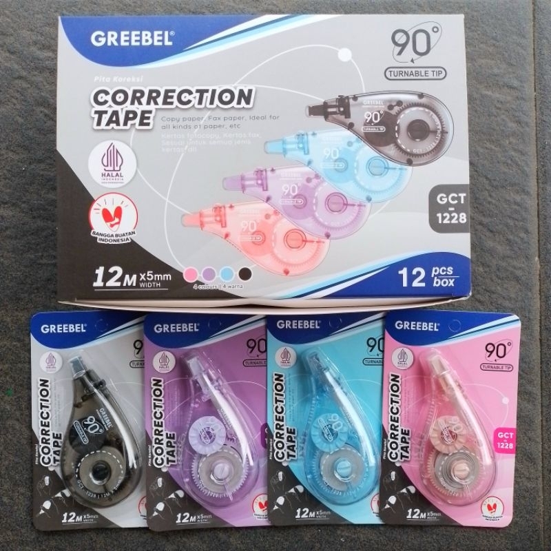 Jual TIPE-X Kertas Correction Tape Greebel GCT-1228 12 Meter ( Pcs ...