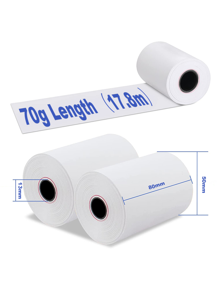 Jual CASH RECEIPT PAPER 80X50 PLAIN FULL THERMAL PAPER 80X50 Cash ...