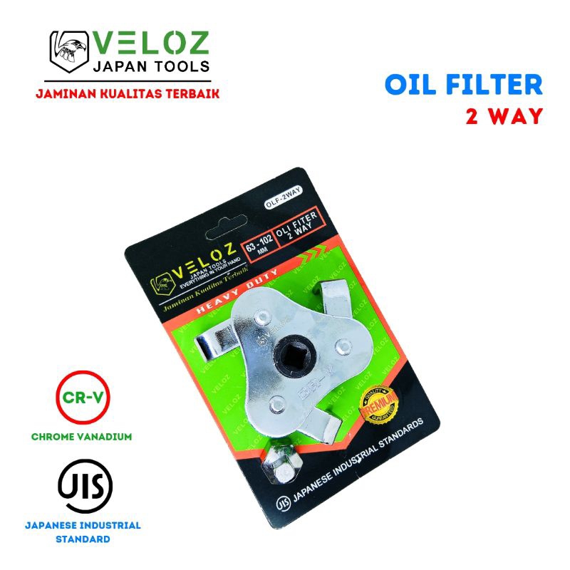Jual Veloz Kunci Filter Oli Universal Two way oil filter 3 kaki 63 ...
