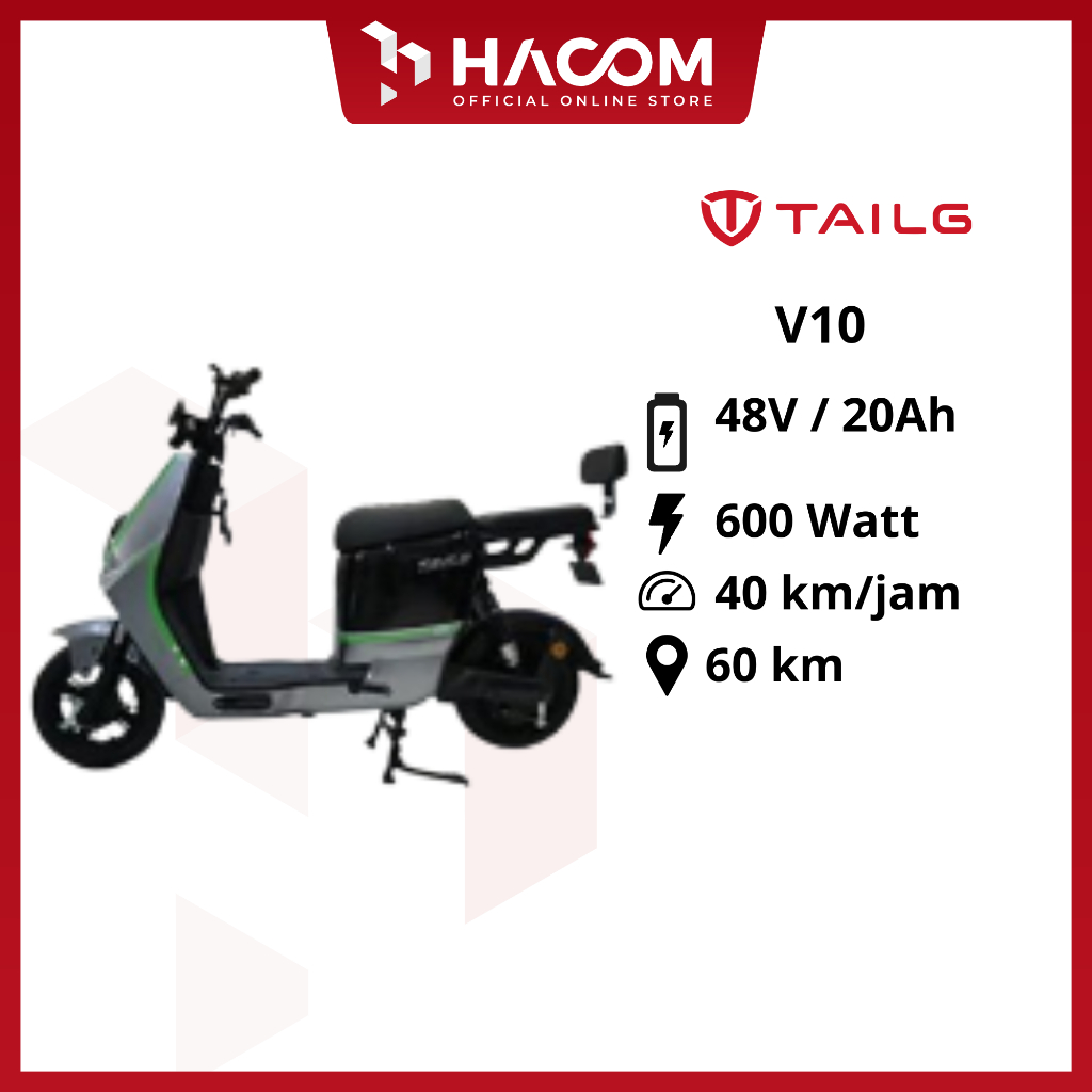 Jual SEPEDA LISTRIK TAILG V10 TERMURAH ORIGINAL GARANSI RESMI | Shopee Indonesia
