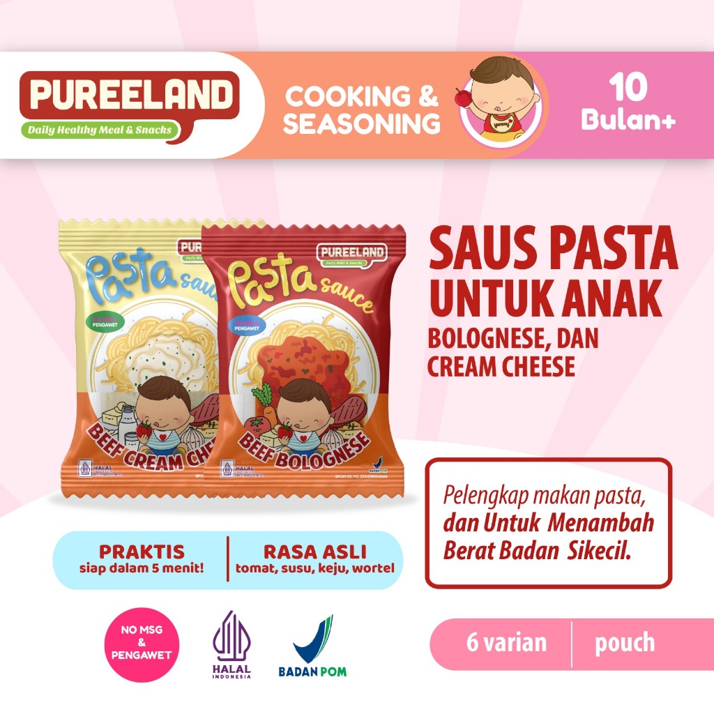 Jual Pureeland Saus Pasta / Baby Pasta Sauce / MPASI Bayi Organik ...