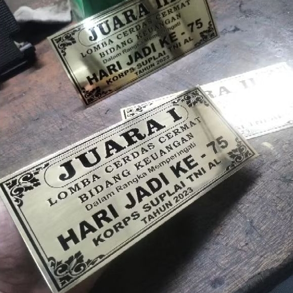 Jual LABEL PLAT CUSTOM | Shopee Indonesia