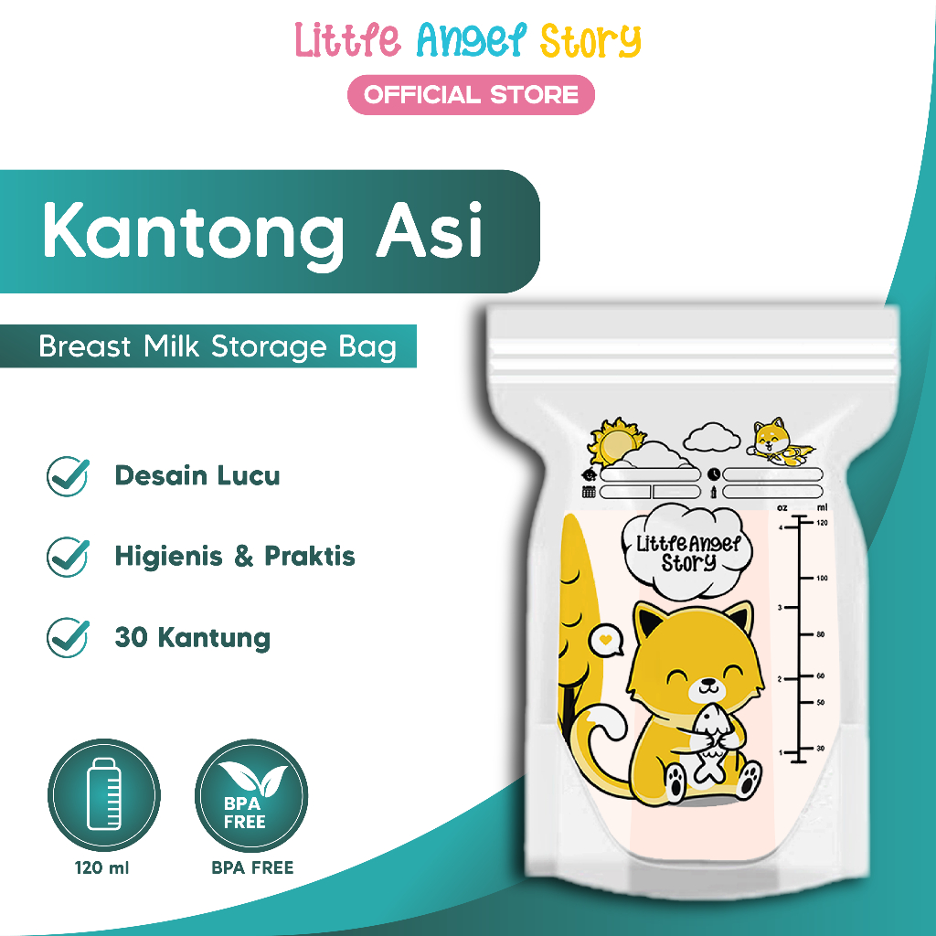Jual KANTONG ASI SUSU BAYI 120ml BABY BREAST MILK Storage Bag ASIP ...