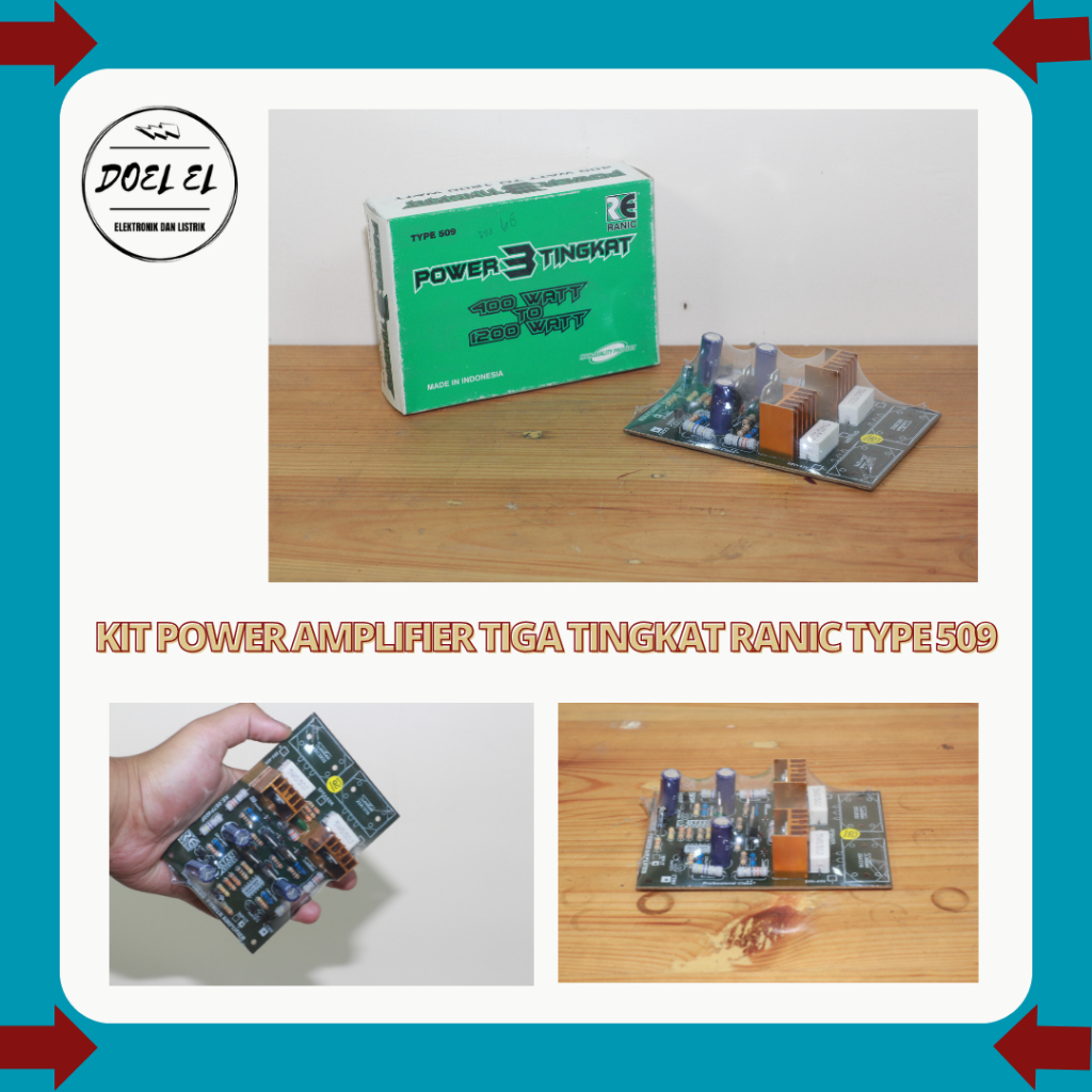 Jual DOEL EL KIT POWER AMPLIFIER TIGA TINGKAT RANIC TYPE 509 | BELUM ...