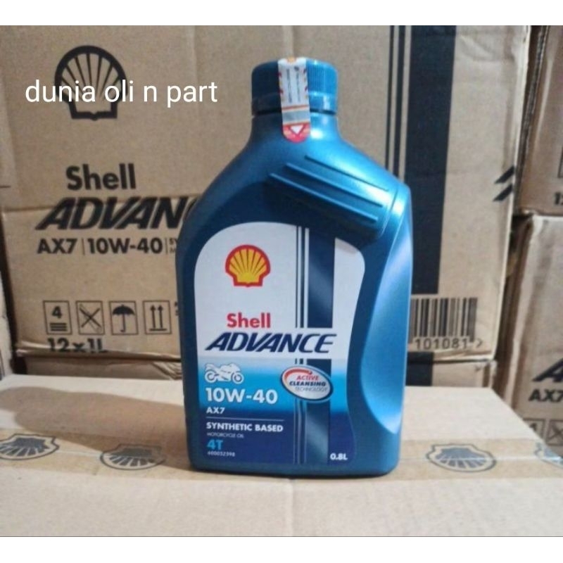 Jual oli shell motor 4T sae 10w-40 isi 0.8L original | Shopee Indonesia