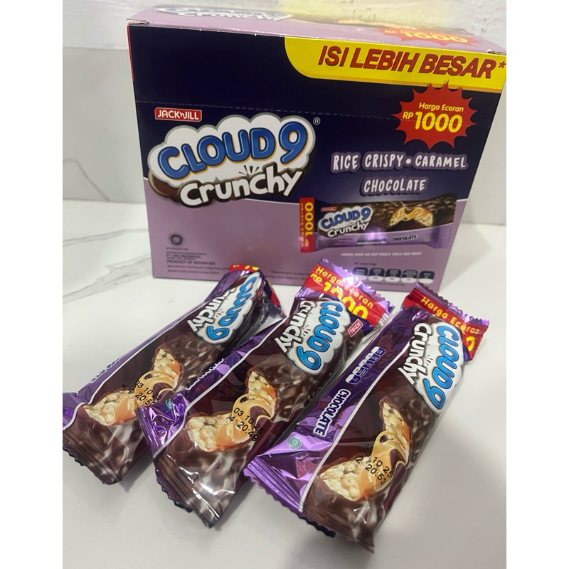 Jual CLOUD9 CRUNCHY ( isi 24pcs / box ) | Shopee Indonesia