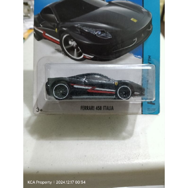 Jual Hot Wheels Ferrari 458 Italia Black HW City | Shopee Indonesia