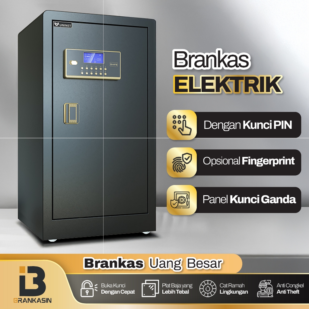 Jual Brankas Besar Full Besi Baja Elektrik 80CM Double Unlocking PIN ...