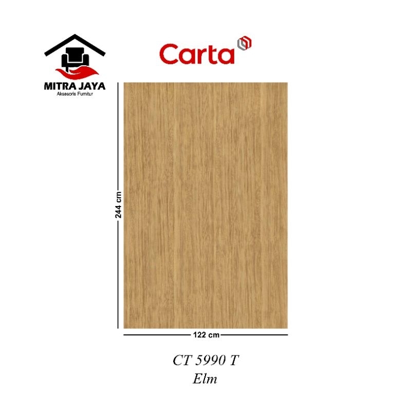 Jual HPL Carta CT 5990 T Carta HPL Elm CT5990T CARTA Hpl Pelapis Kayu ...