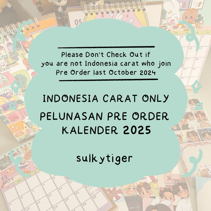 Jual (INDONESIA CARAT ONLY) HANYA LINK PELUNASAN UNTUK YANG IKUT PRE ...