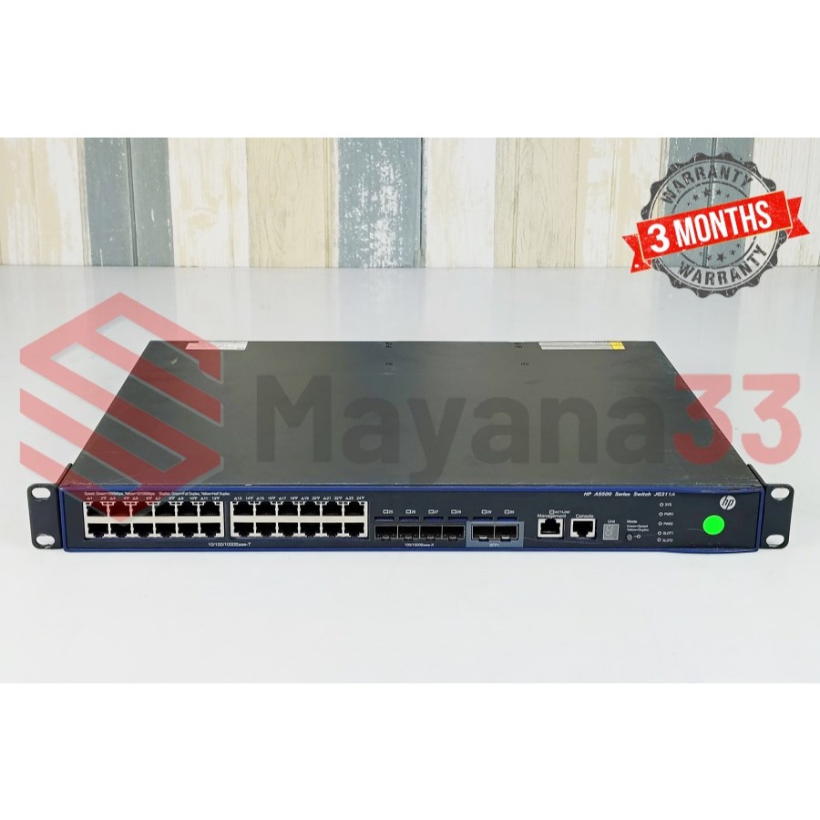 Jual Switch HP A5500-24G-4SFP HI JG311A 2 Port SFP Uplink 10GB | Shopee Indonesia
