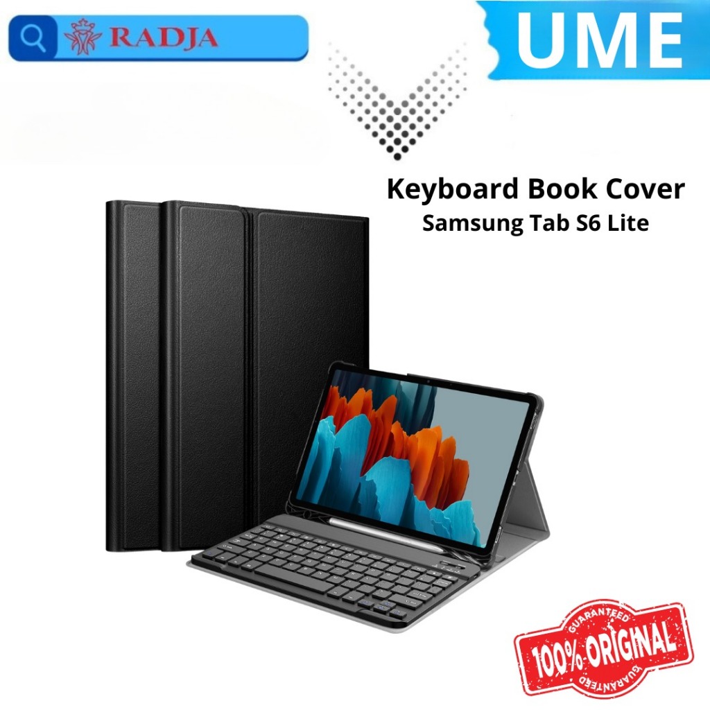 Jual Ume Keyboard Book Cover Flip Samsung Tab S6 Lite | Shopee Indonesia