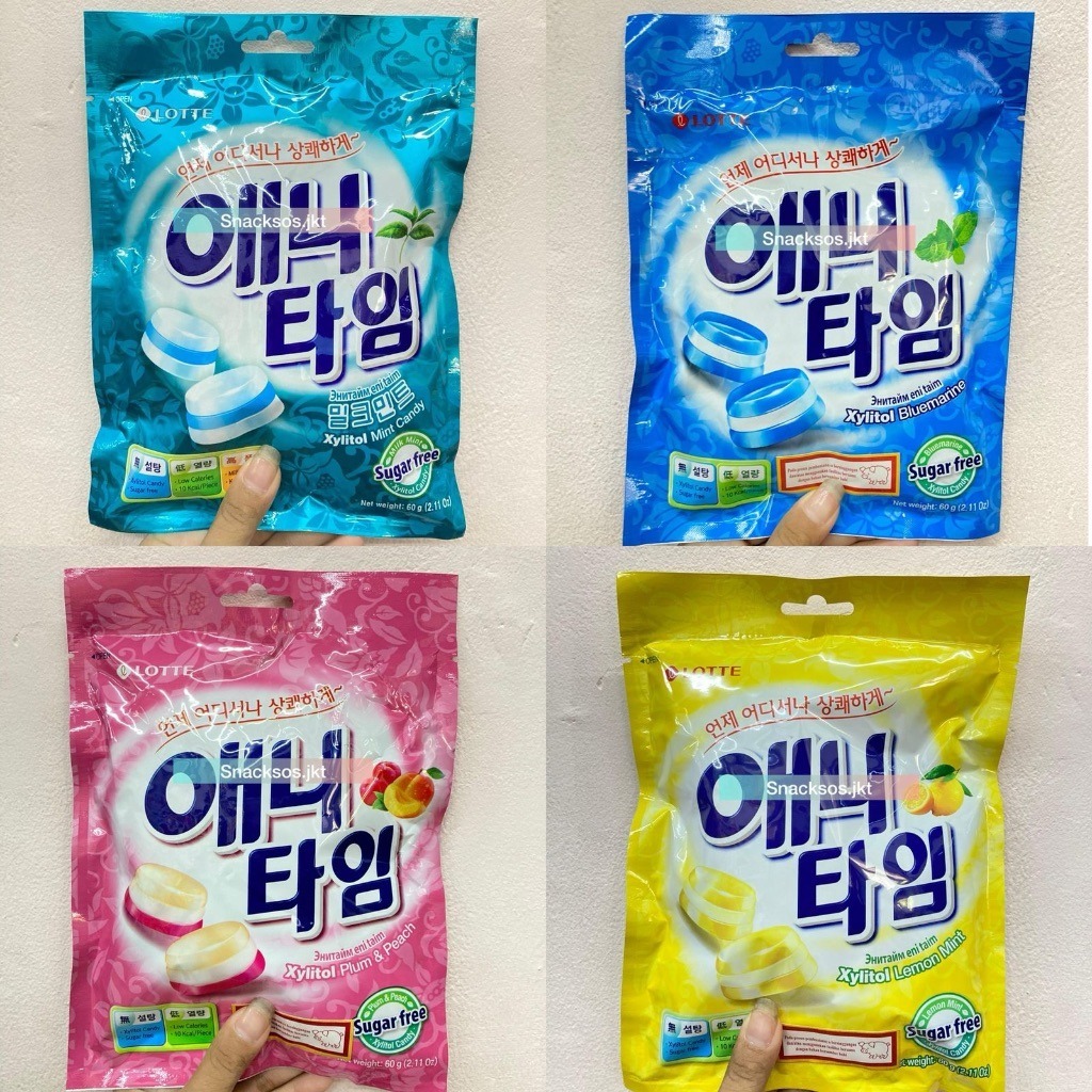 Jual Permen Impor Korea Lotte Candy Anytime Xylitol Sugar Free 74 Gr ...