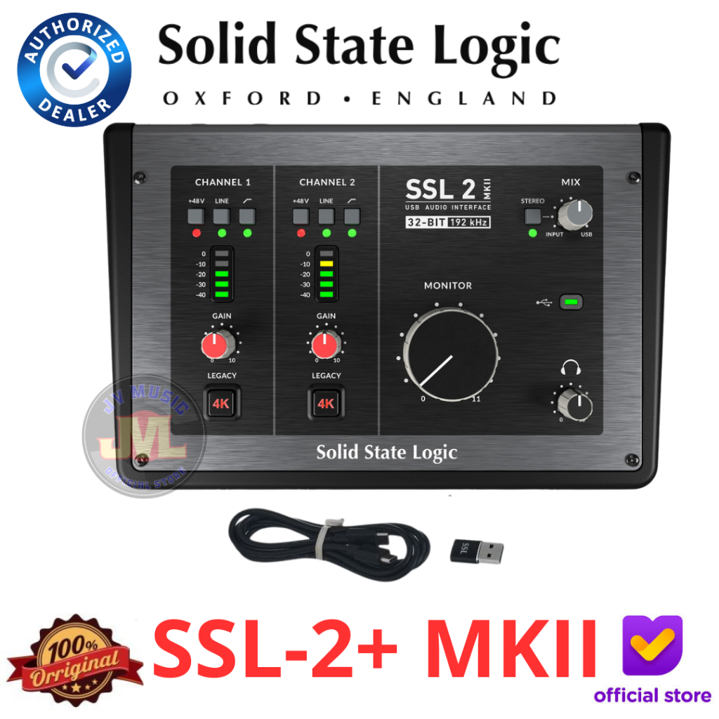 Jual SSL 2+ MKII USB Audio Interface Solid Stage Logic SSL2+ MK2 Soundcard Original | Shopee ...