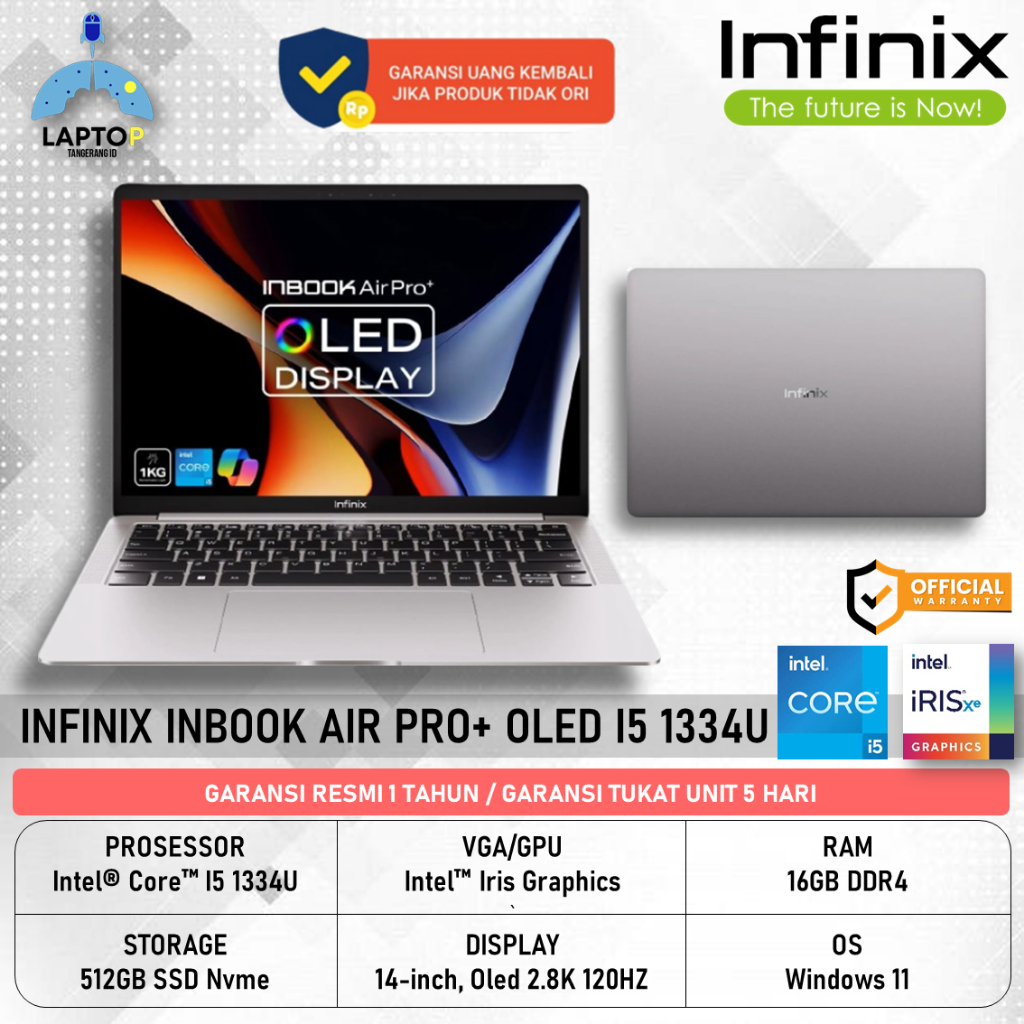 Jual Laptop Infinix Inbook Air Pro+ i5-1334U RAM 16GB 512GB SSD 14 ...