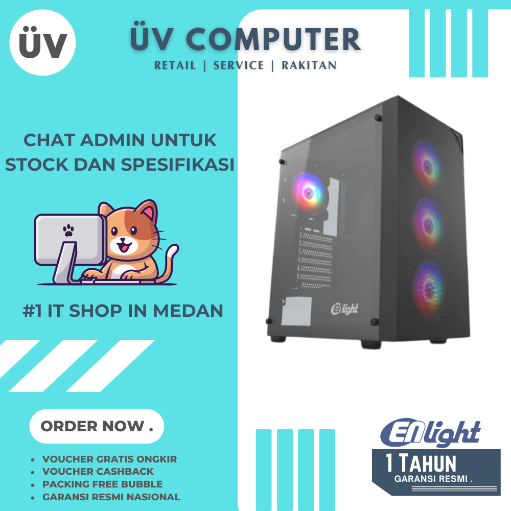 Jual Casing PC Komputer Enlight Infinity EN-A2 | Mid Tower | ATX Case ...