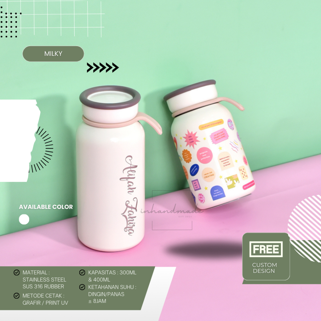 Jual Tumbler Milkyway Termos Mini Stainless Steel 300ml 400ml SUS304 ...