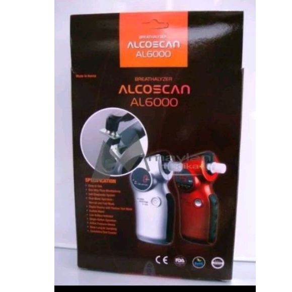 Jual Alat AlcoScan AL6000/Alat Cek Kadar Alkohol Dalam Tubuh | Shopee ...
